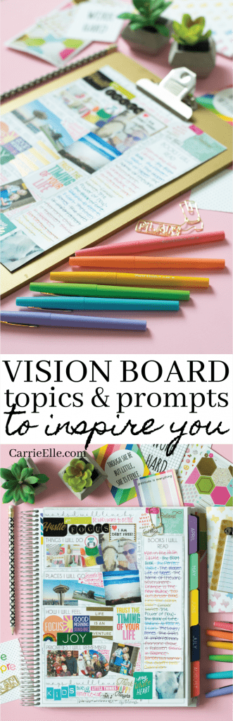 Printable Weight Loss Vision Board Template - Carrie Elle