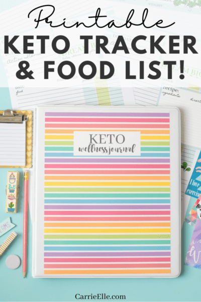 Printable Keto Tracker & Food List - Carrie Elle
