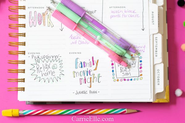 Easy Hand Lettering for Planners - Carrie Elle