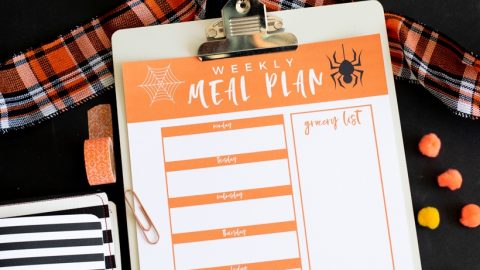 Printable Weekly Meal Planner for October - Carrie Elle