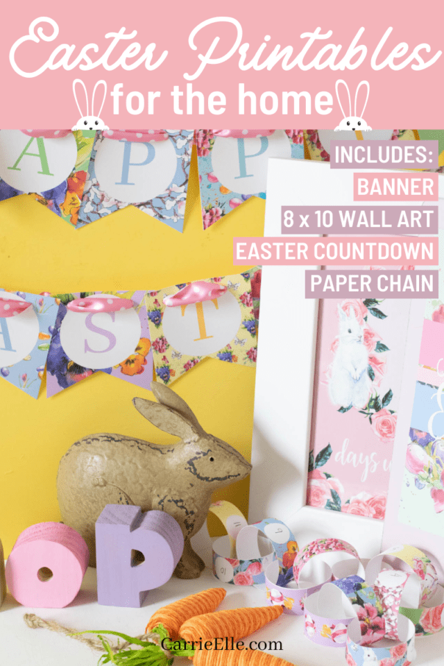 Printable Easter Decorations and Countdown - Carrie Elle