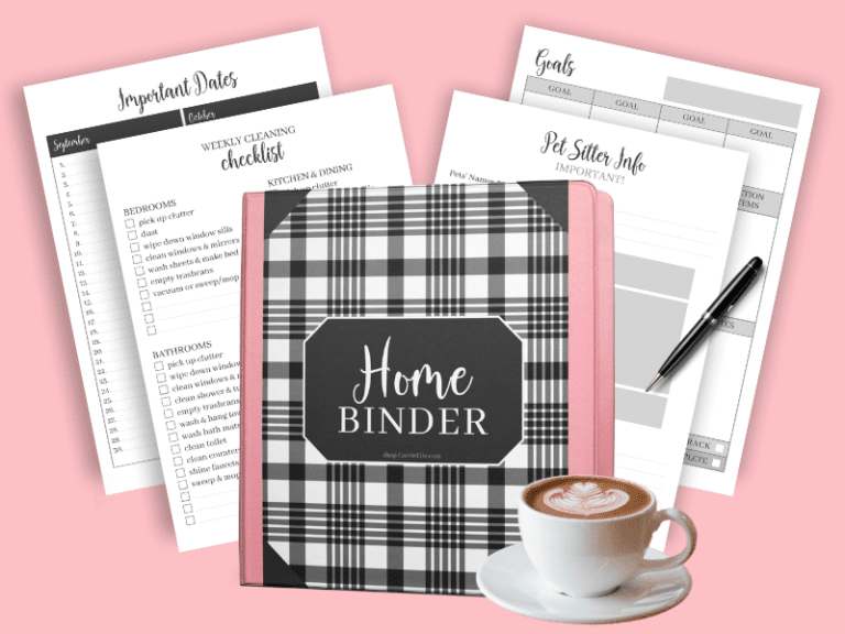 Free Printable Home Binder with 40+ Pages of Home Organization Tools ...