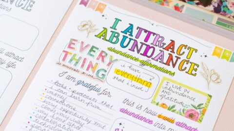 Printable Vision Board Template for Abundance - Carrie Elle