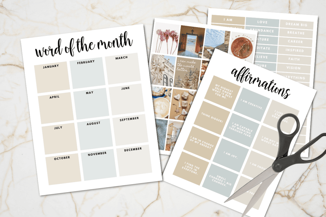Change Your Life with These Free Vision Board Printables - Carrie Elle