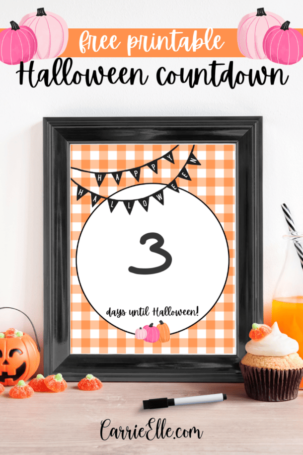 Halloween Countdown Printable - Carrie Elle