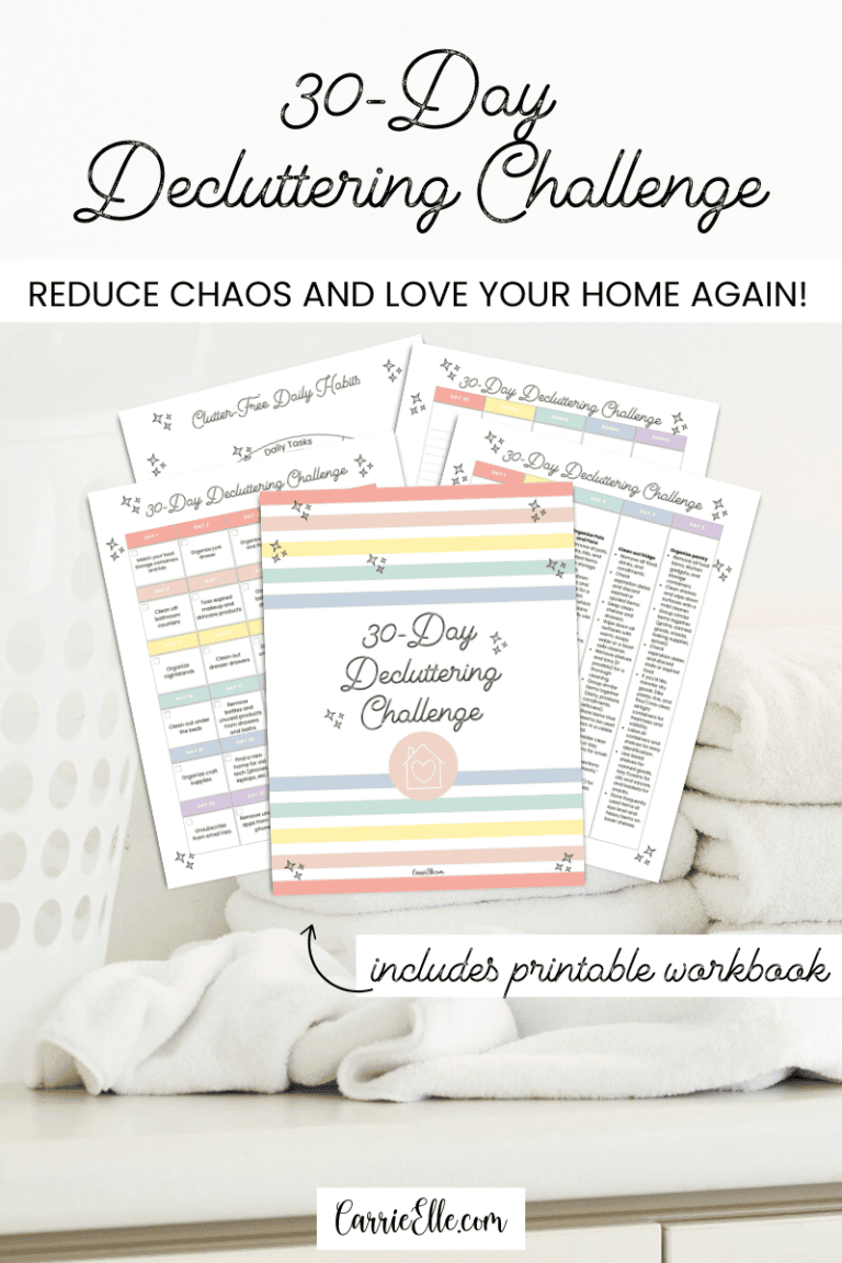 30-Day Decluttering Challenge - Carrie Elle