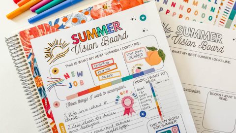 Design Your Dream Summer: Printable Summer Vision Board Template ...